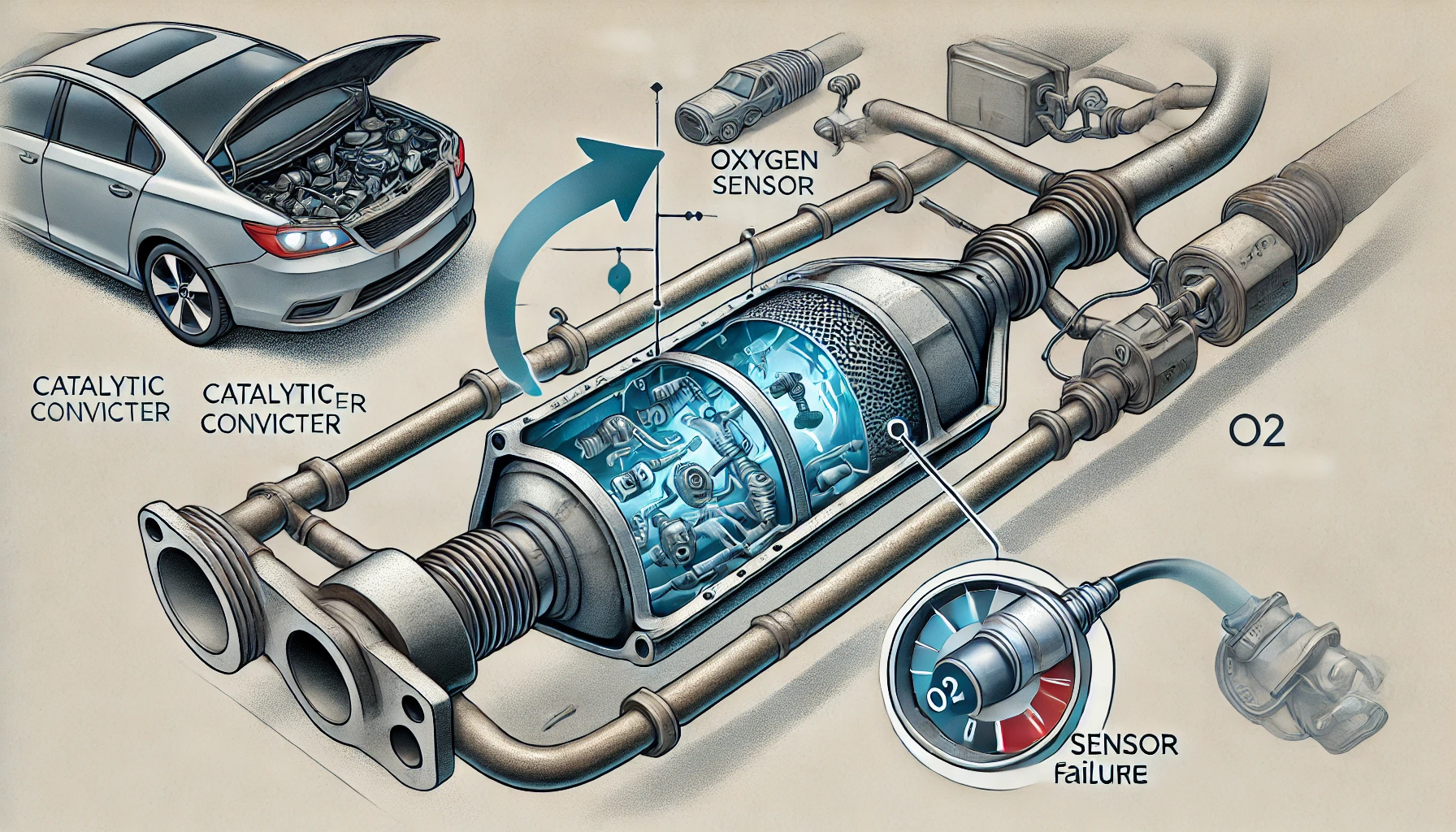 Can Bad Catalytic Converter Cause O2 Sensor To Fail?